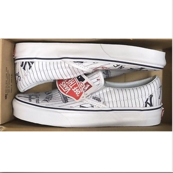 Vans | Shoes | Vans Classic Slipon Mlb New Yorkyankees Shoes | Poshmark